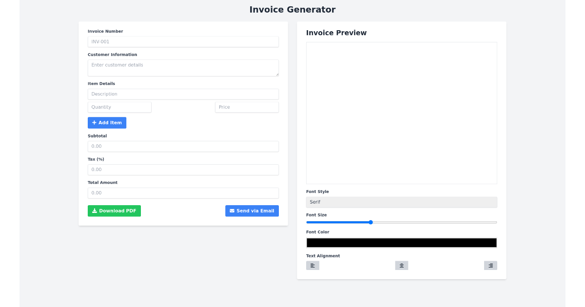 Create Professional Invoice PDFs with HTML & Tailwind