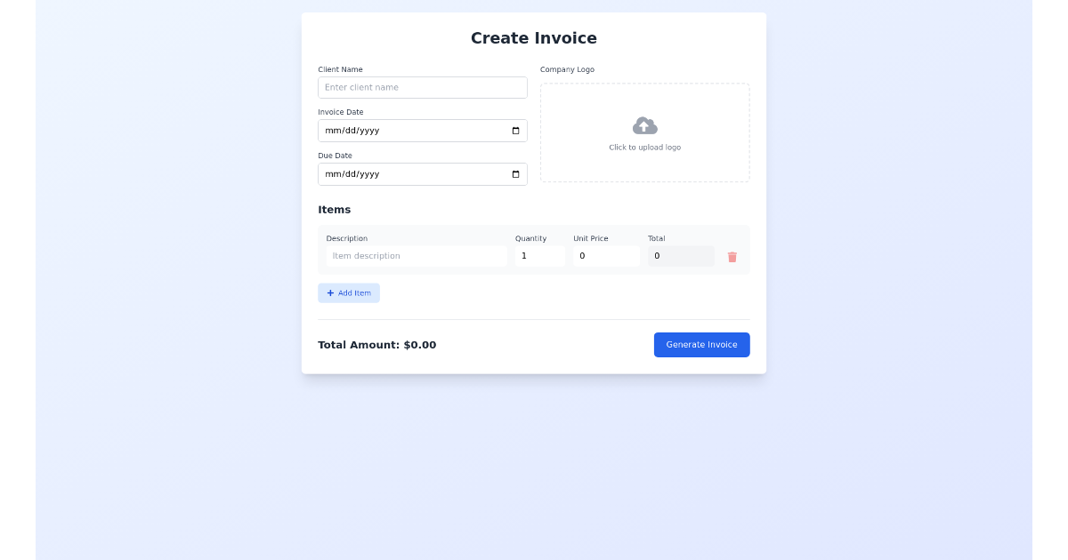 Create a Beautiful Invoice with React and Tailwind CSS