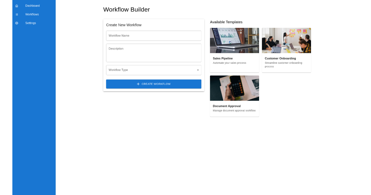 Streamline Your Processes with Automated Workflows | React & MUI