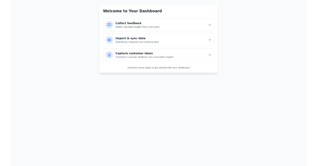 Onboarding Dashboard - Free React, Tailwind Component