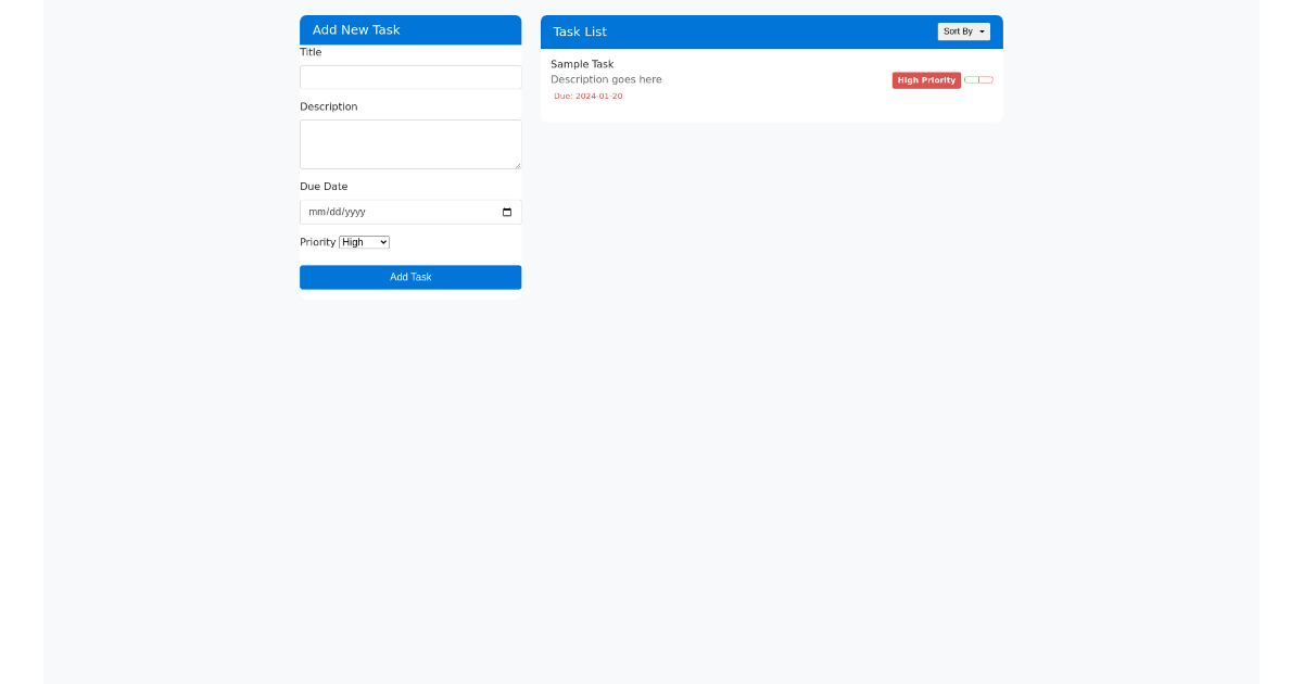 Advanced Task Manager - Free Html, Bootstrap Component