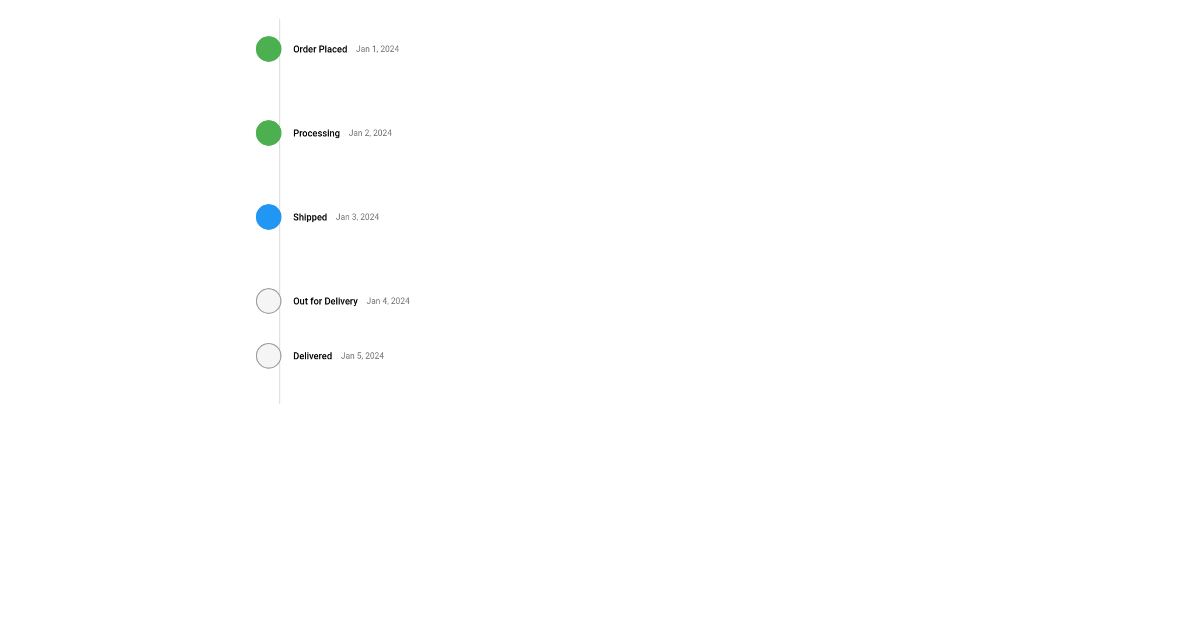 Interactive Timeline Tracker - Free Angular, Css Component