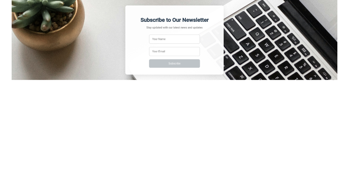 Newsletter Subscription Form - Free Angular, Css Component