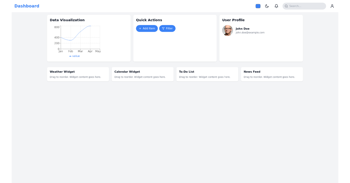 Dashboard - Free React, Tailwind Component
