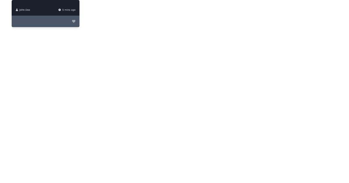 Dark Card - Free React, Tailwind Component