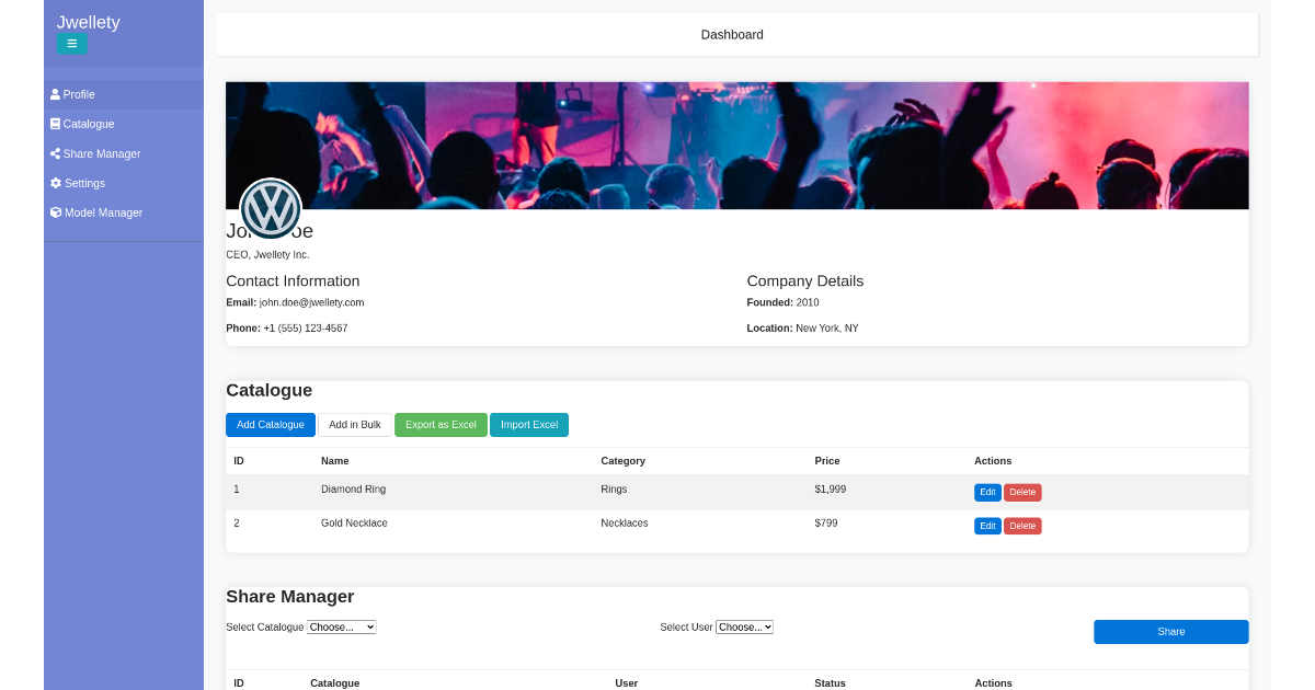 Interactive Profile Page - Free Html, Bootstrap Component