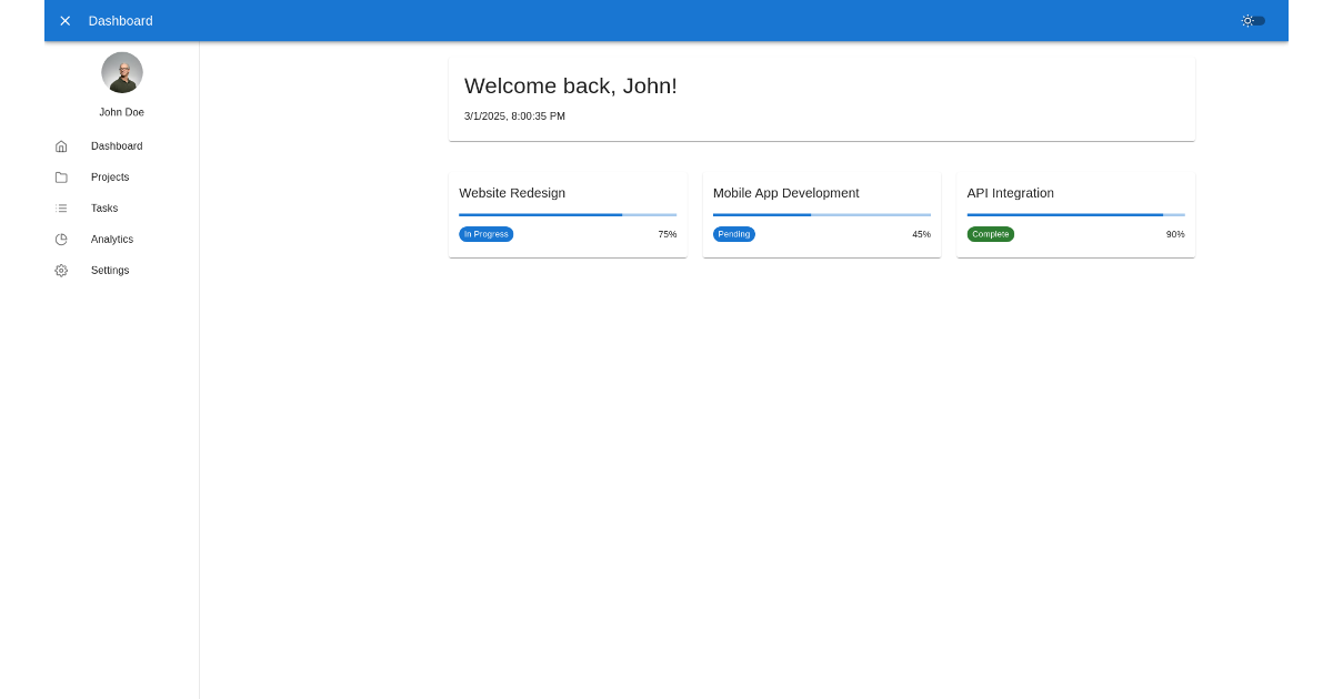 Default Component - Free React, Mui Component