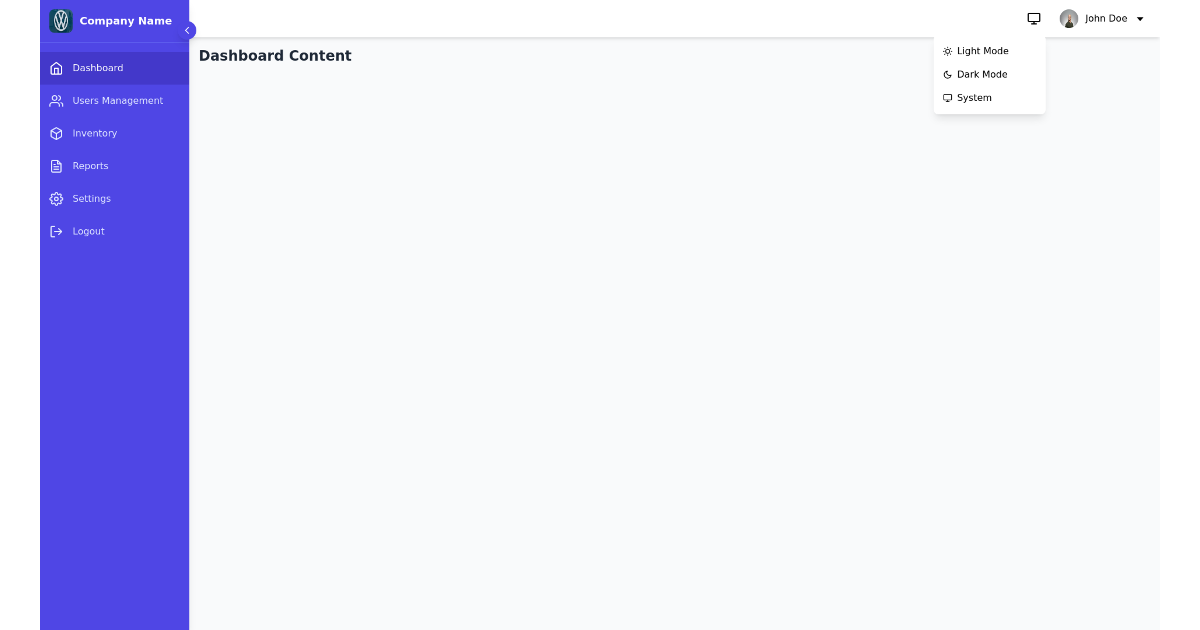 Default Component - Free React, Tailwind Component