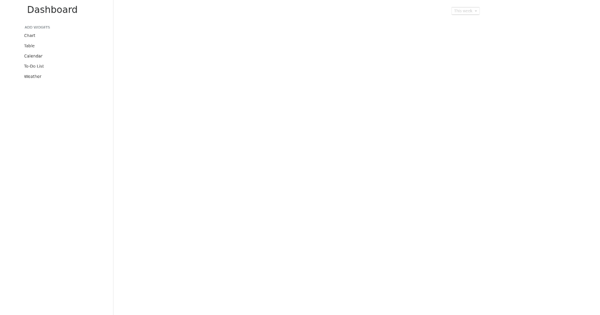 Customizable Dashboard U I - Free Html, Bootstrap Component
