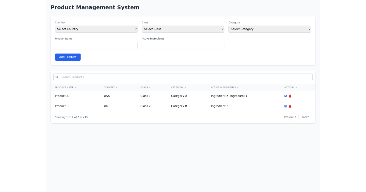 Product Management - Free React, Tailwind Component