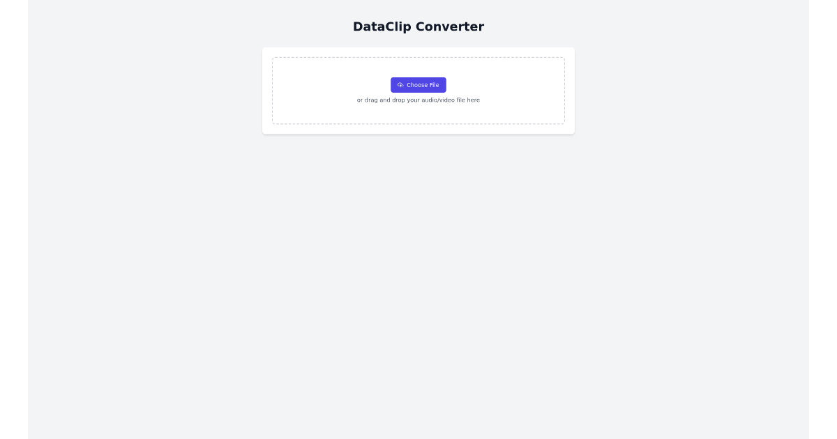 Data Clip Converter - Free React, Tailwind Component