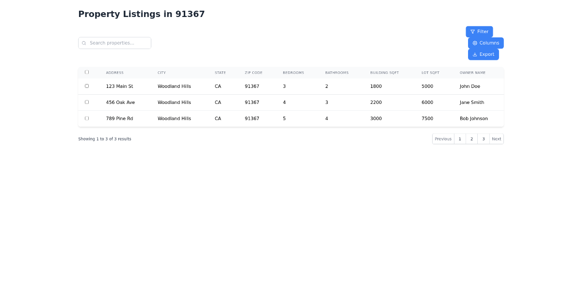 Data Table - Free React, Tailwind Component