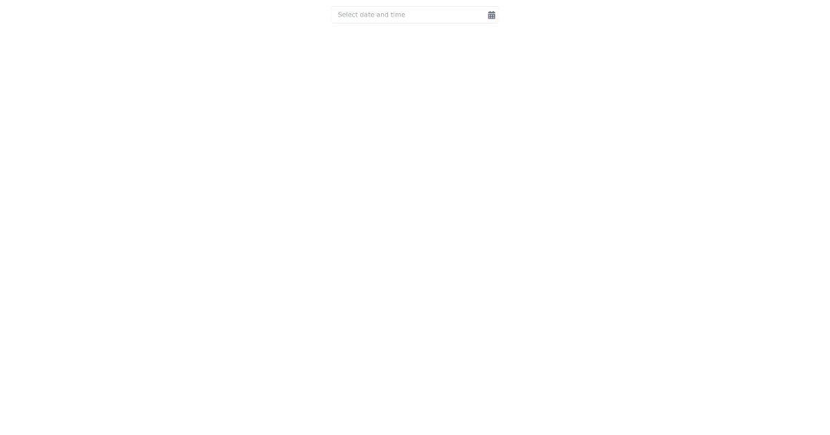 Date Time Picker - Free React, Tailwind Component