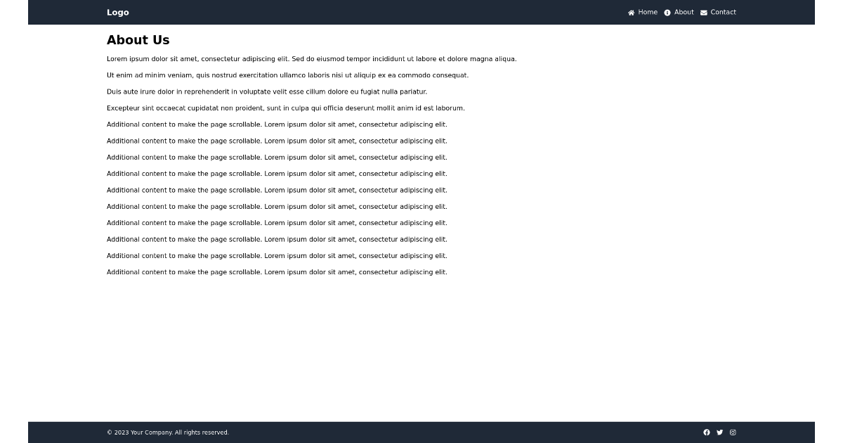 Default Layout - Free React, Tailwind Component