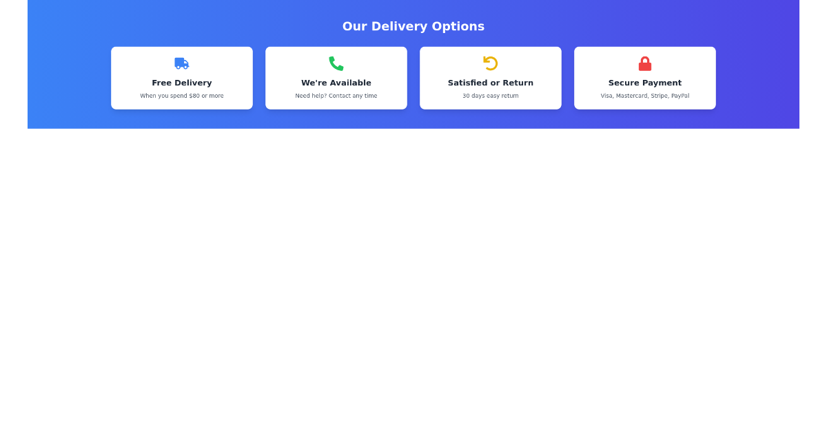 Delivery - Free React, Tailwind Component