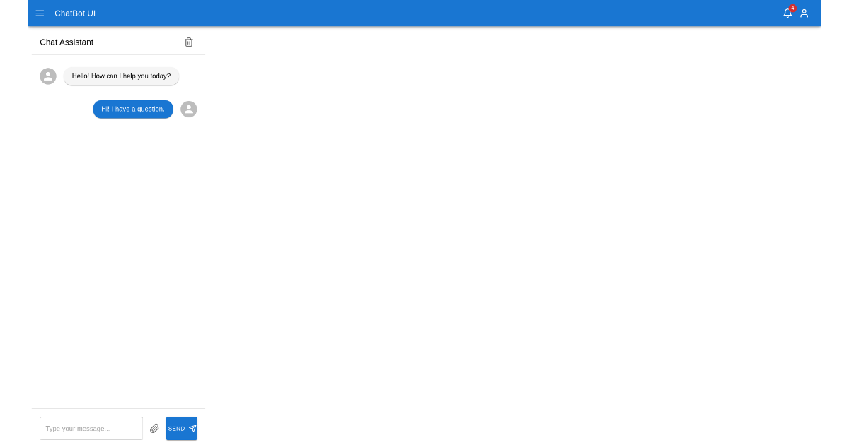 React UI Design with MUI: Navbar, Sidebar, and Chat Integration