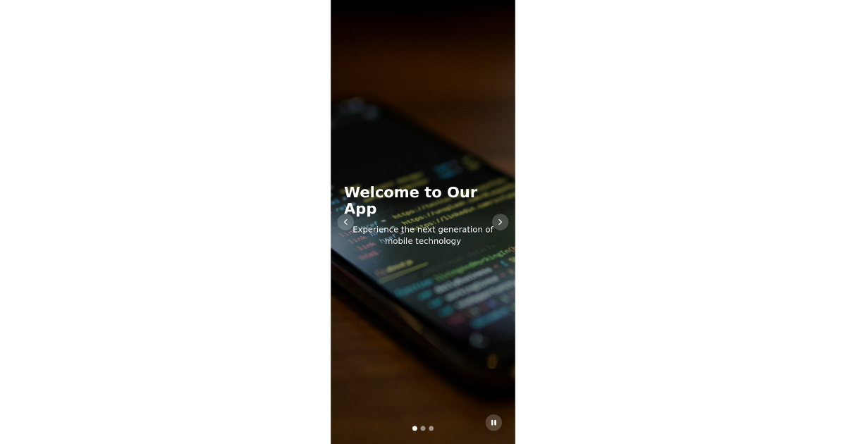 Onboarding Carousel - Free React, Tailwind Component