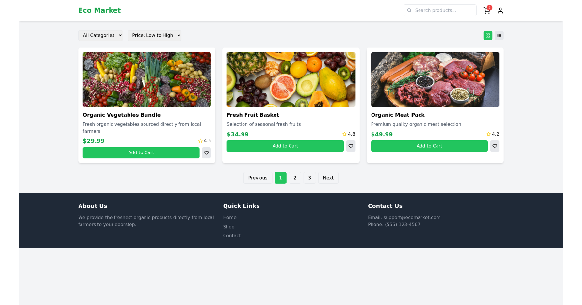 Ecommerce Website - Free React, Tailwind Component