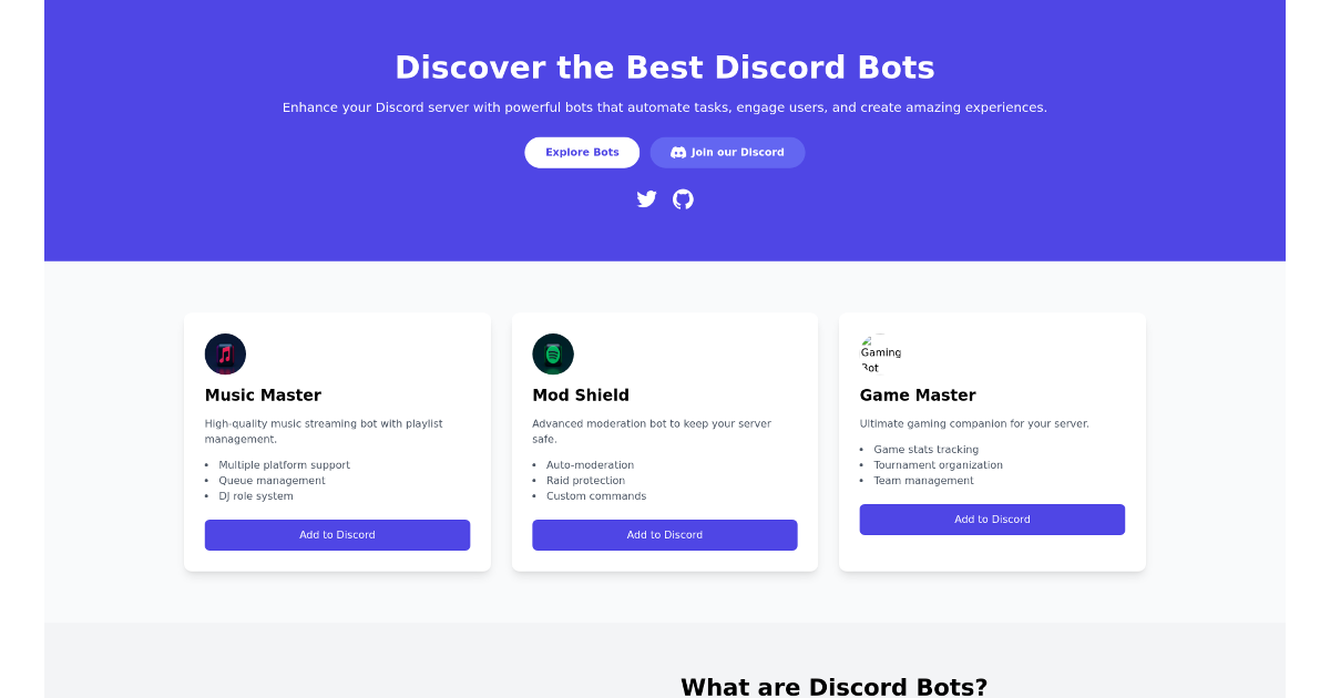 Discover Top Discord Bots | Connect & Socialize