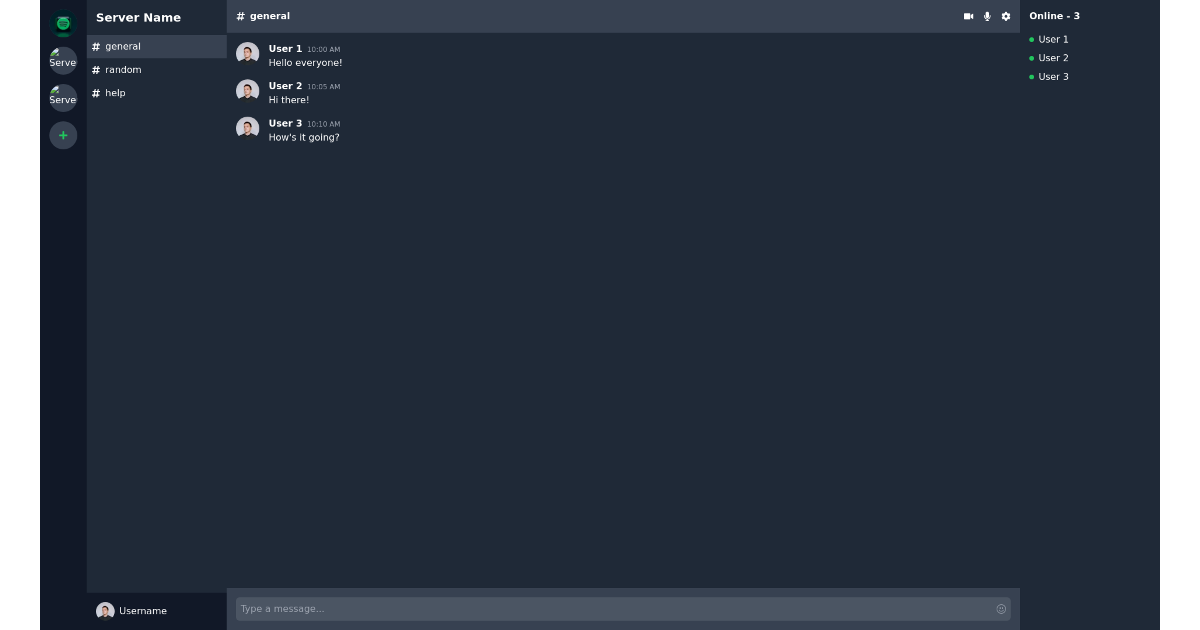 Discord Clone - Free React, Tailwind Component