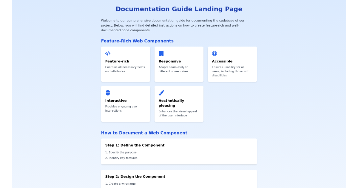 Doc Guide - Free React, Tailwind Component