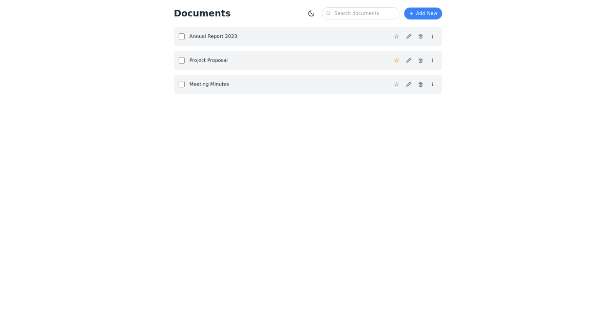 Document Component - Free React, Tailwind Component