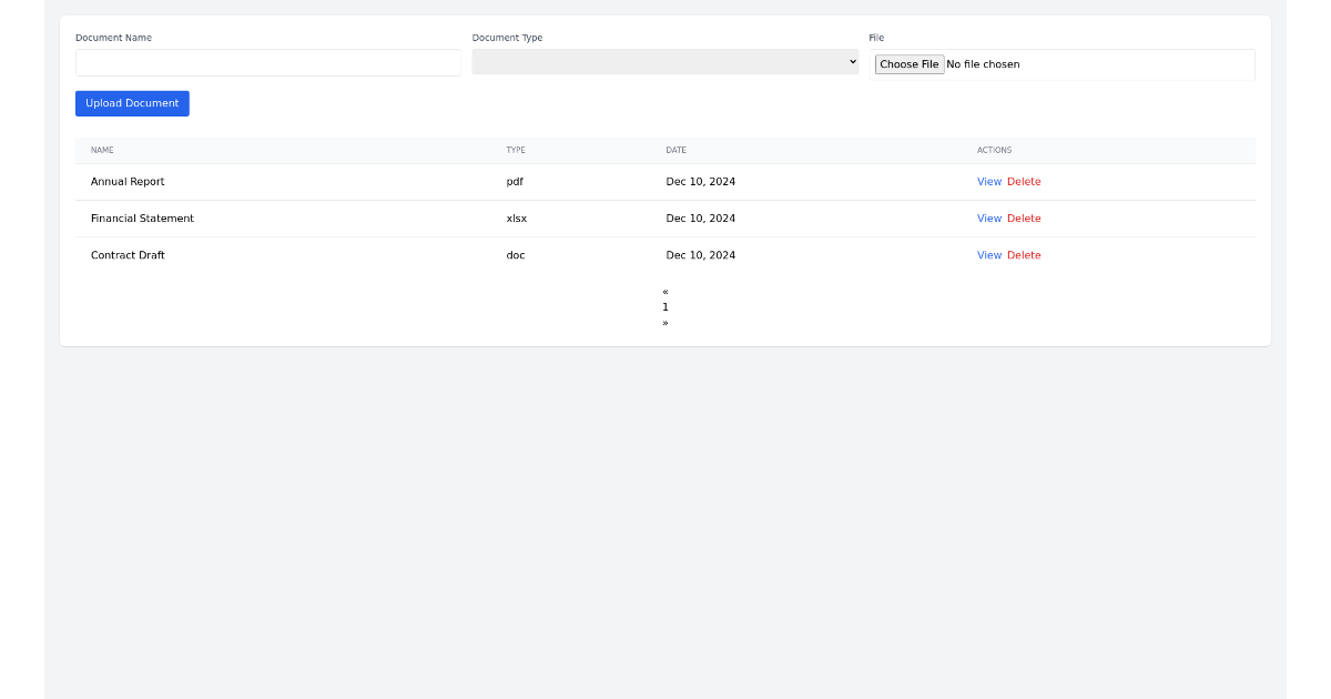 Document Management Dashboard - Free Angular, Tailwind Component