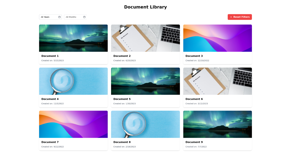 Document Viewing Page - Free React, Tailwind Component
