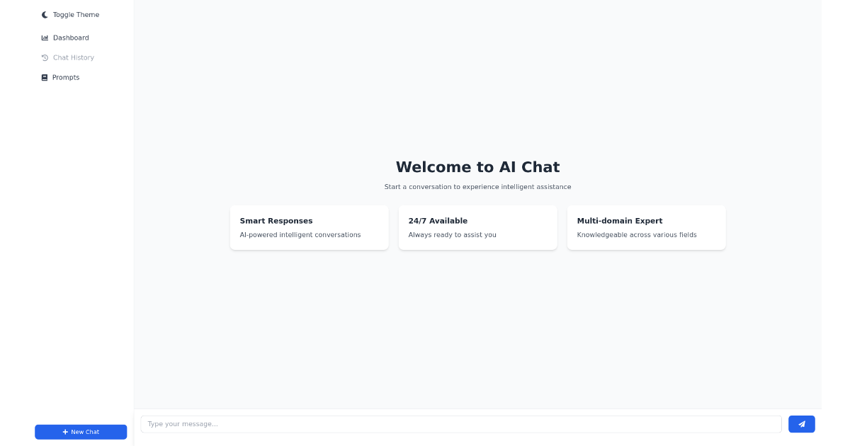 A I Chat Interface - Free Html, Tailwind Component