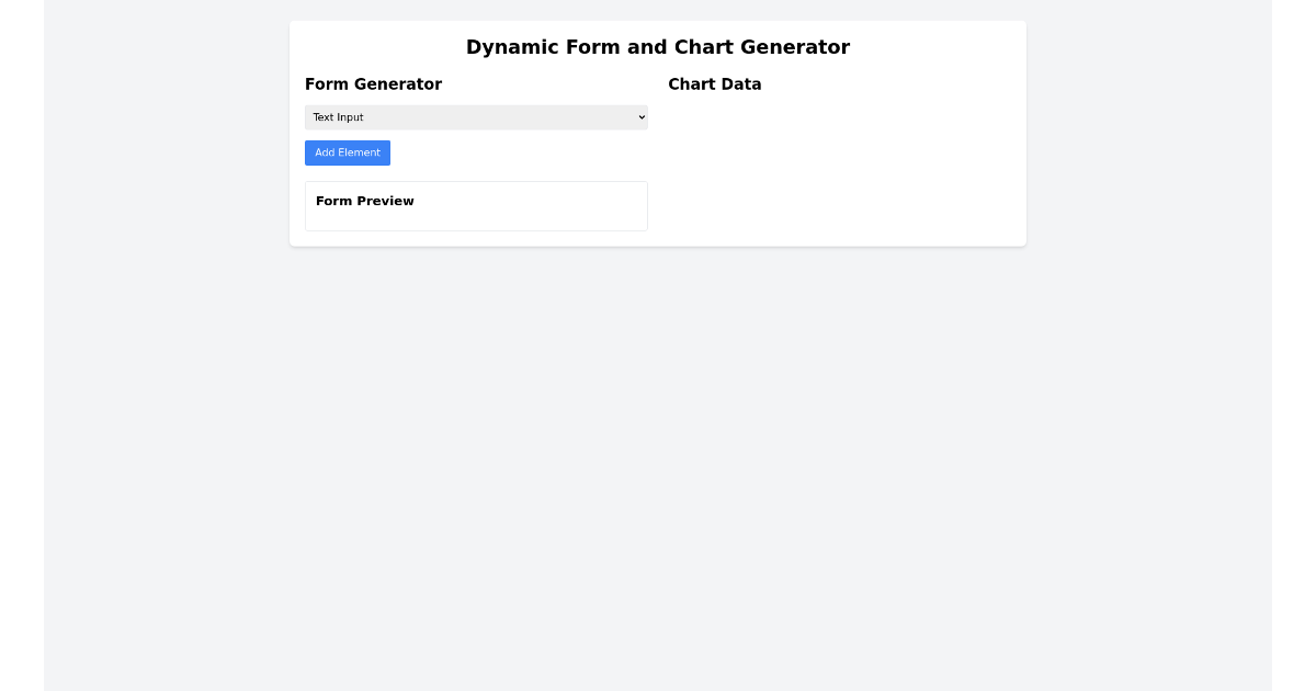 Dynamic Chart Form - Free Html, Tailwind Component