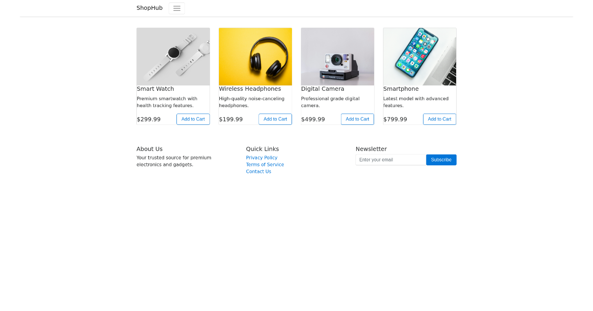 Modern E-commerce Component - Free Html, Bootstrap Component