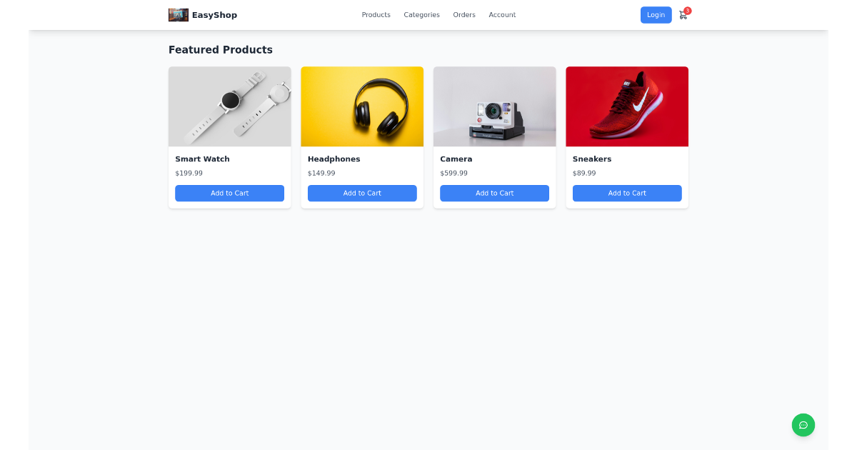 E-commerce Homepage - Free Html, Tailwind Component