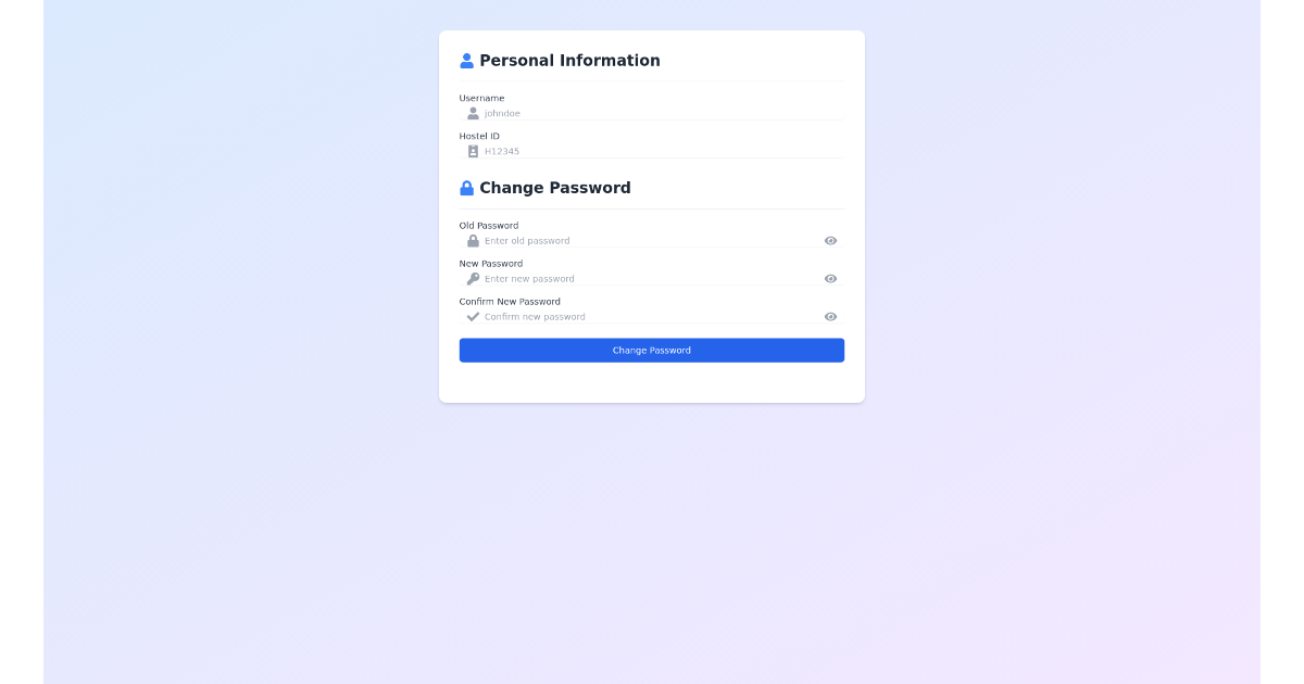 Modern & Responsive Edit Profile Page with Tailwind and React