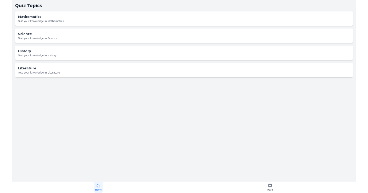 Educational App - Free React, Tailwind Component