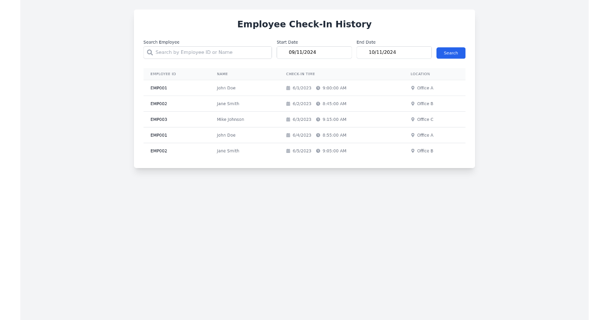 Check in Page - Free React, Tailwind Component