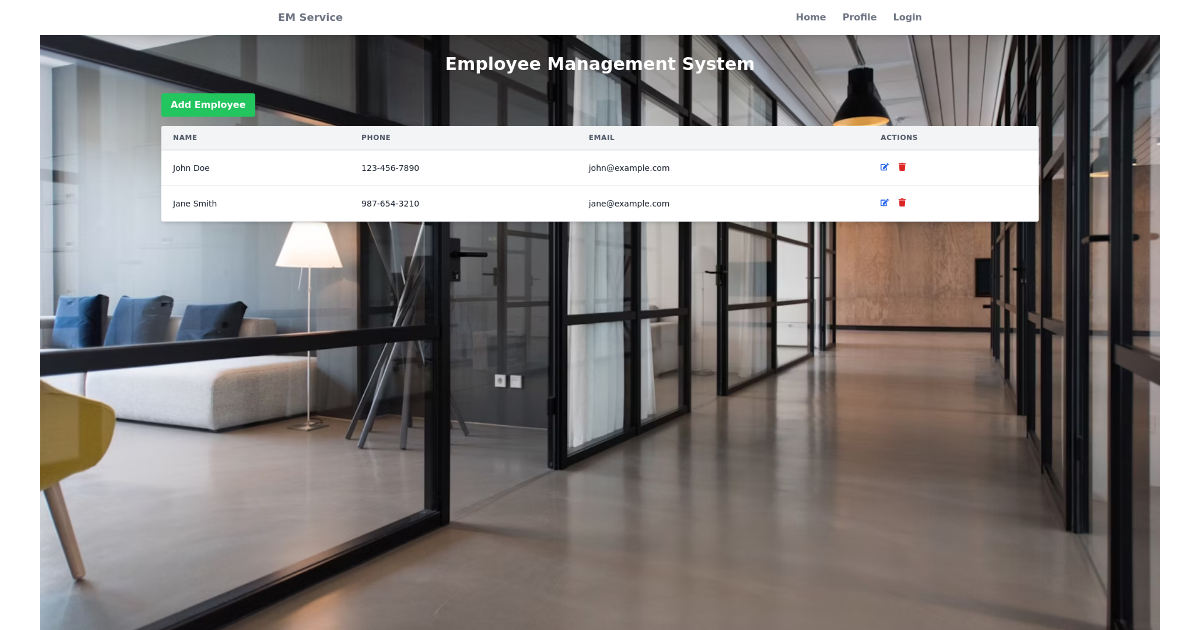 Employee Management System - Free React, Tailwind Component