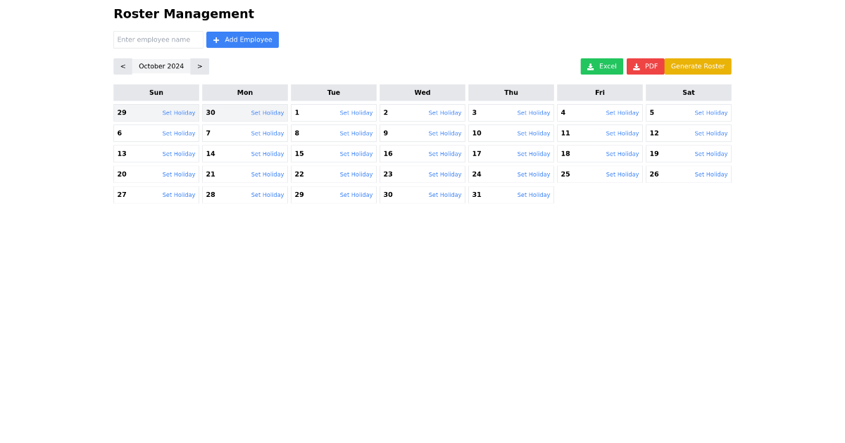 Roster Management - Free React, Tailwind Component