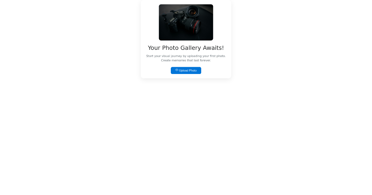 Gallery Empty State - Free Html, Bootstrap Component