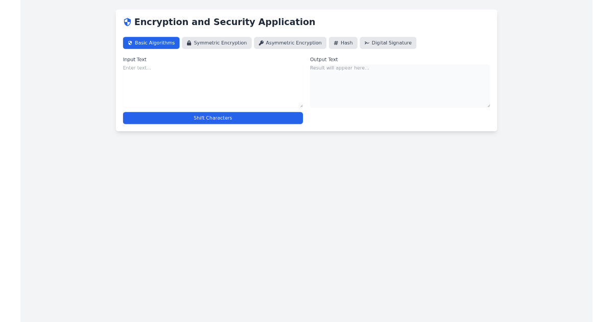 Encryption App - Free React, Tailwind Component