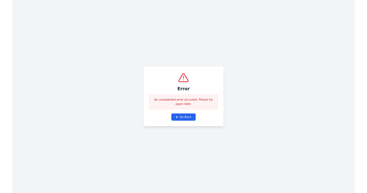 Error Display - Free React, Tailwind Component