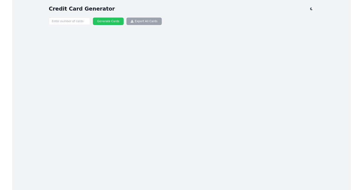 Card Generator - Free React, Tailwind Component
