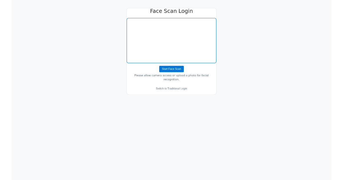 Face Scan Login - Free Html, Bootstrap Component