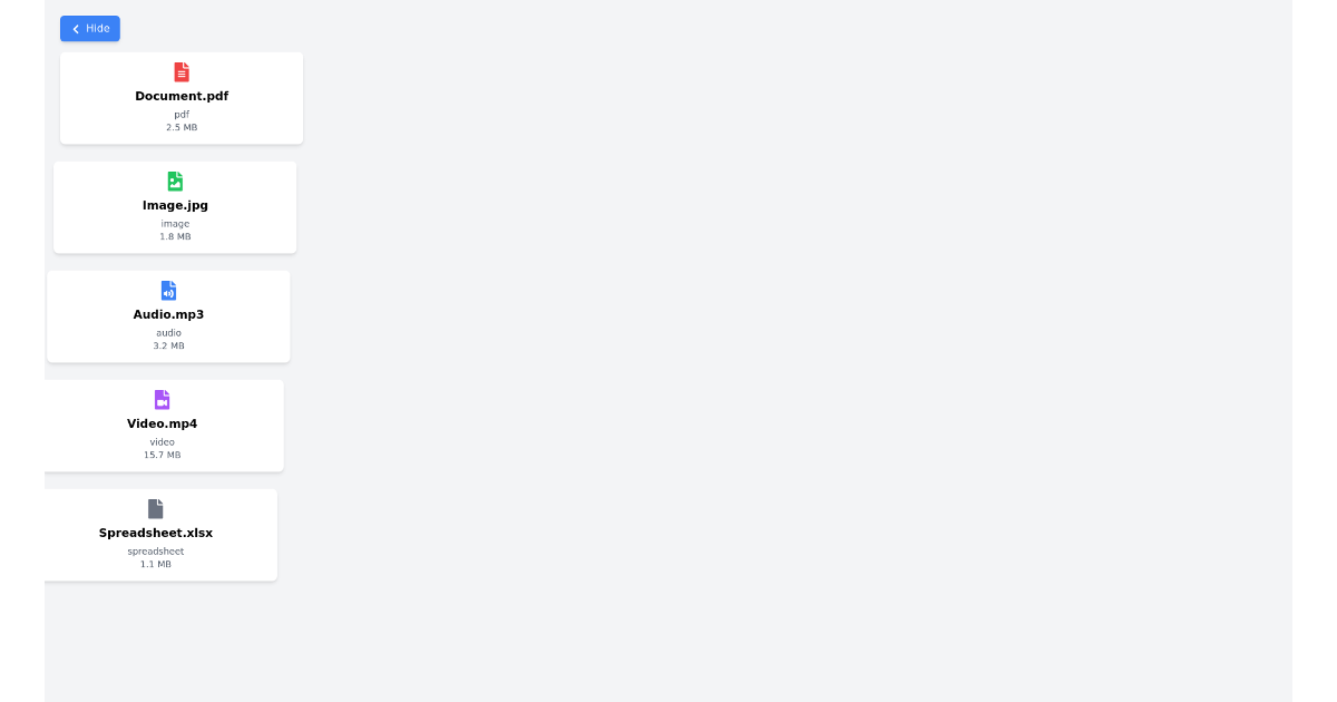 File Display - Free React, Tailwind Component