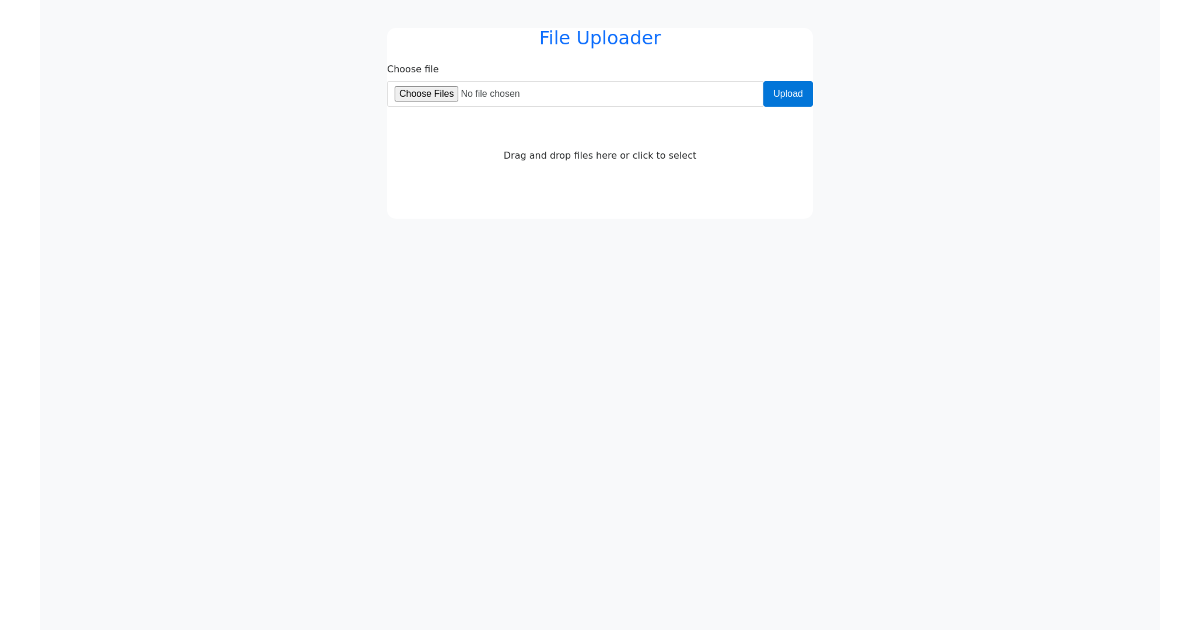 Responsive File Uploader - Free Html, Bootstrap Component