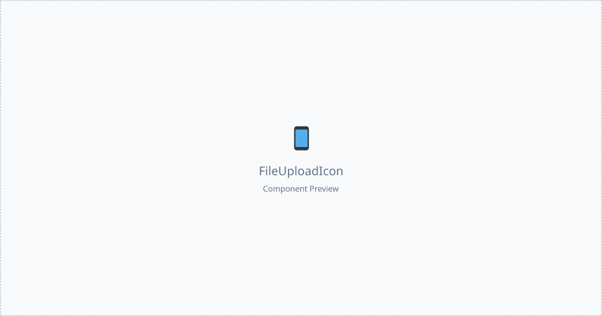 File Upload Icon - Free React, Mui Component