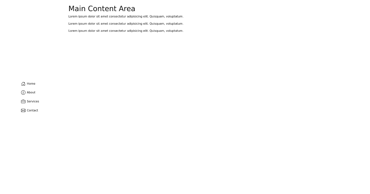 Floating Navigation Menu - Free Html, Bootstrap Component