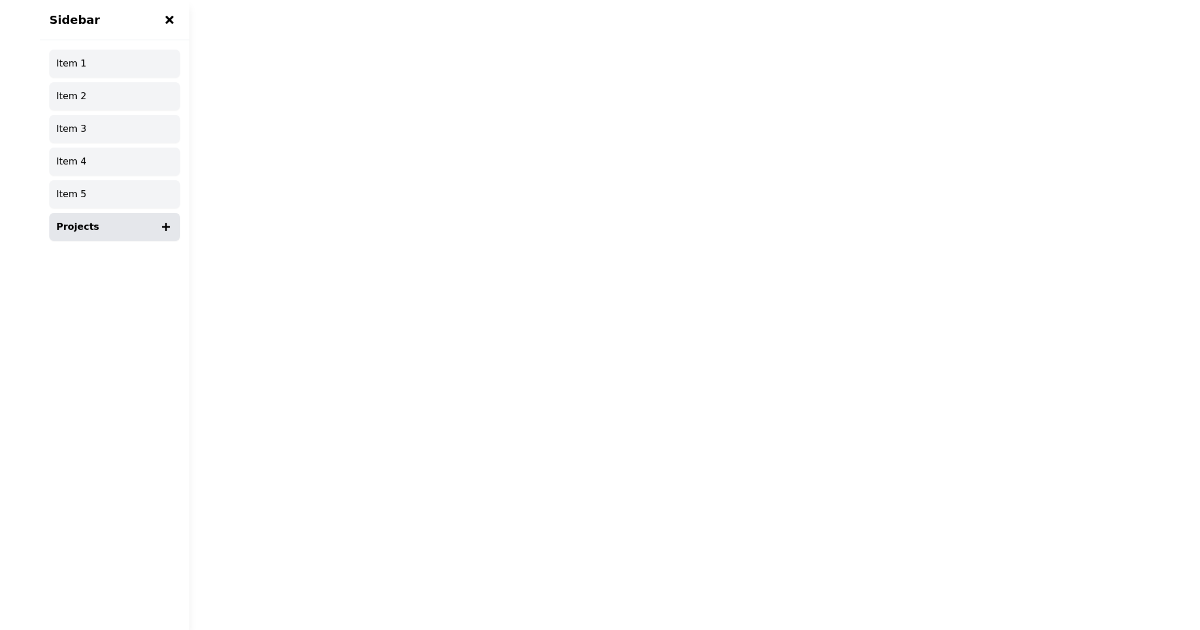 Side Panel - Free React, Tailwind Component