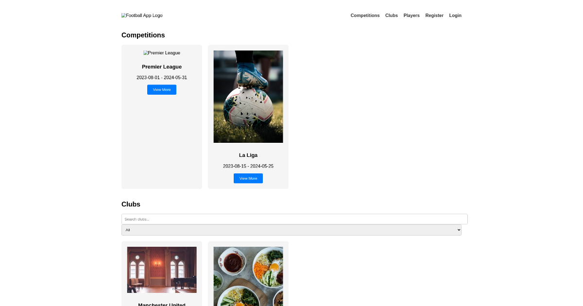 Football Dashboard - Free Angular, Css Component