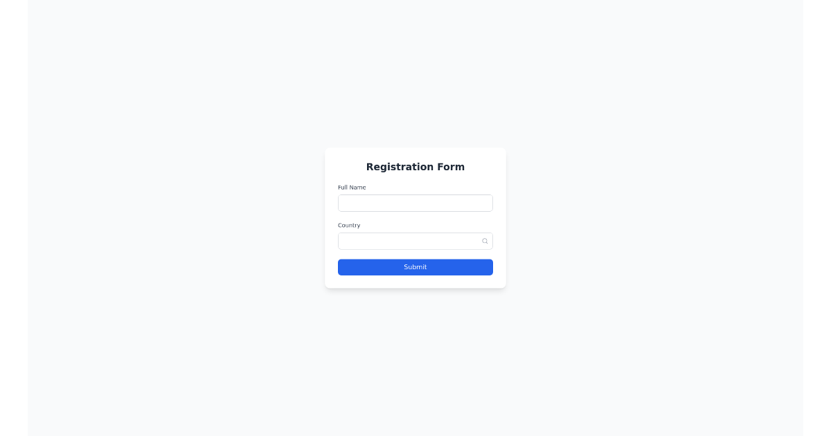 Feature Rich Form - Free React, Tailwind Component