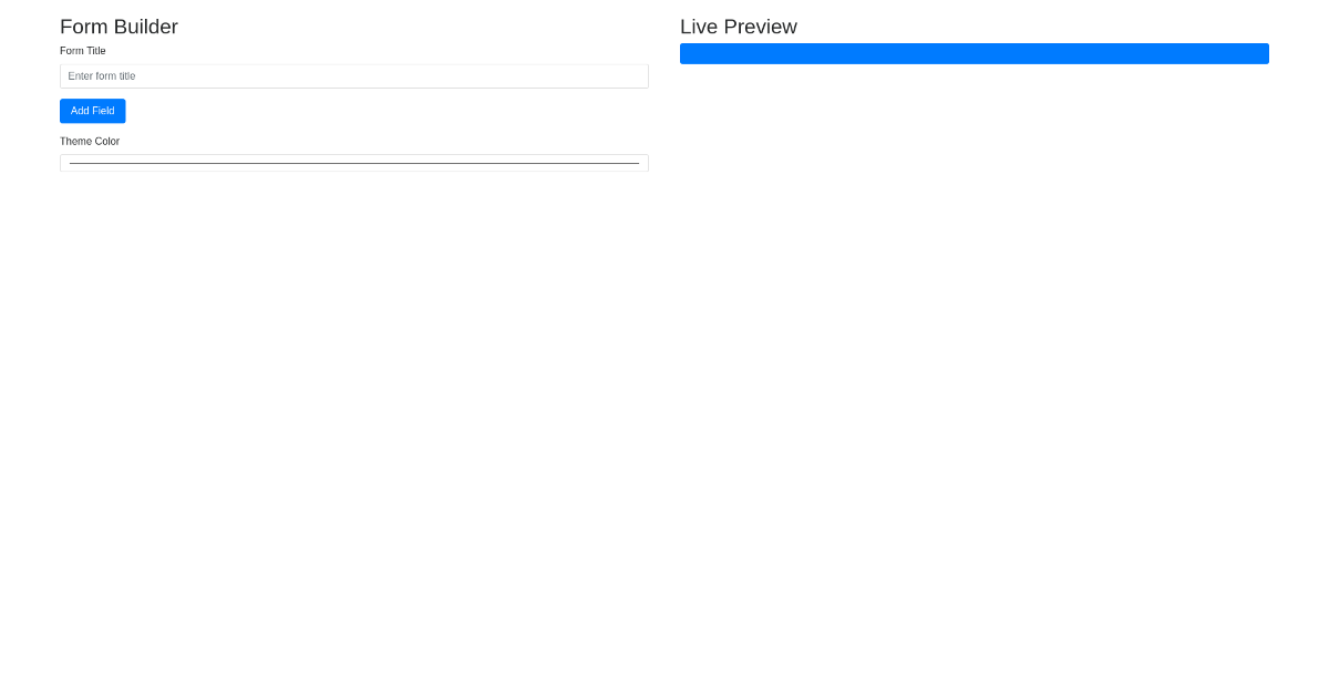 Form Creator Preview Free Html Bootstrap Component